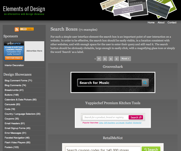 Top 10 Search Design Pattern Websites